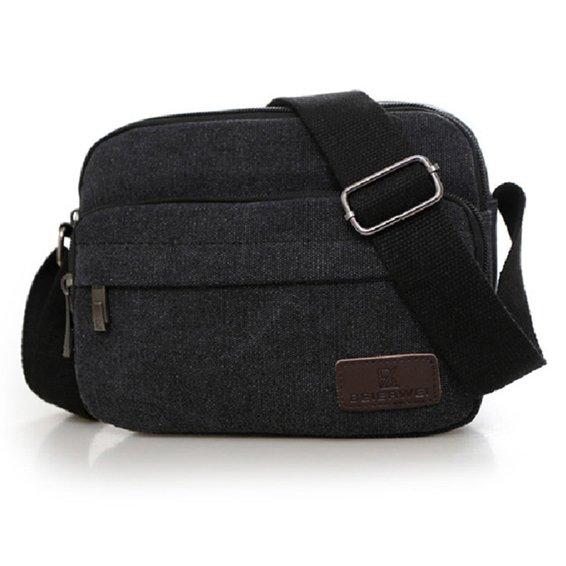 Buy Canvas Shoulder Bag Diagonal Cross-body Bag Shoulder Bag Male Lady ...