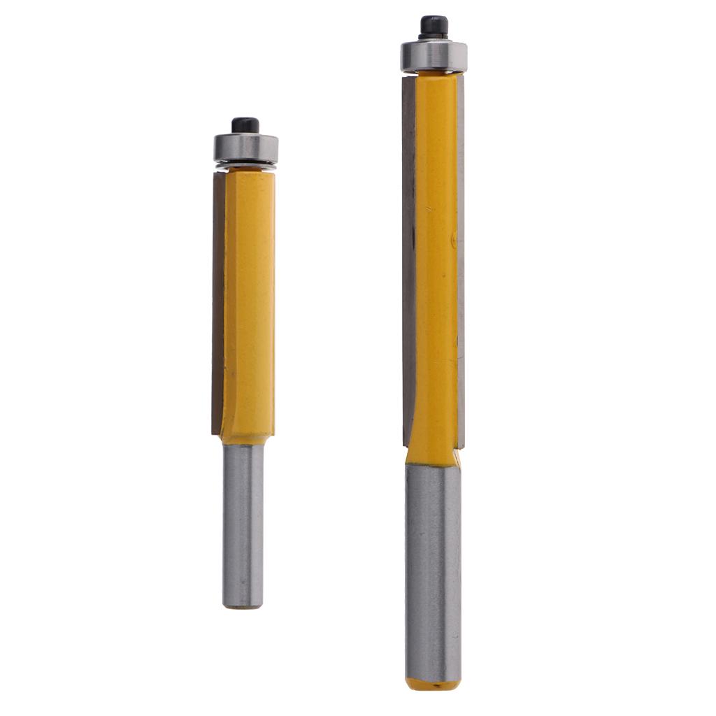 Buy 2PCS 8mm Shank Alloy Flush Trim Long Bear Router Bit Woodwork ...