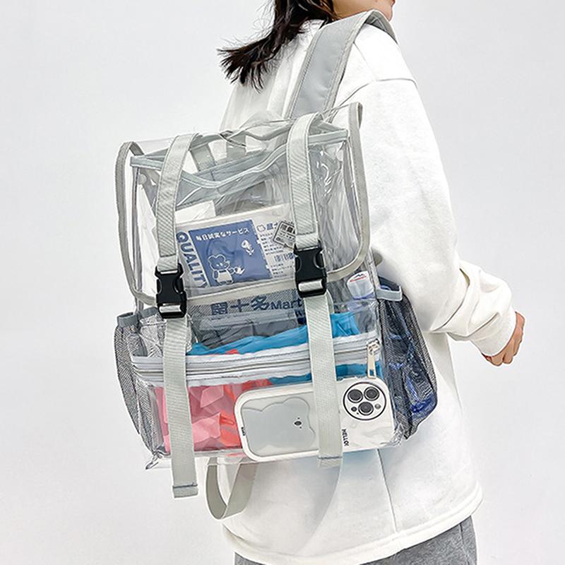 Cheap Japan And South Korea Transparent Shoulder Bag Travel Flap Pvc ...