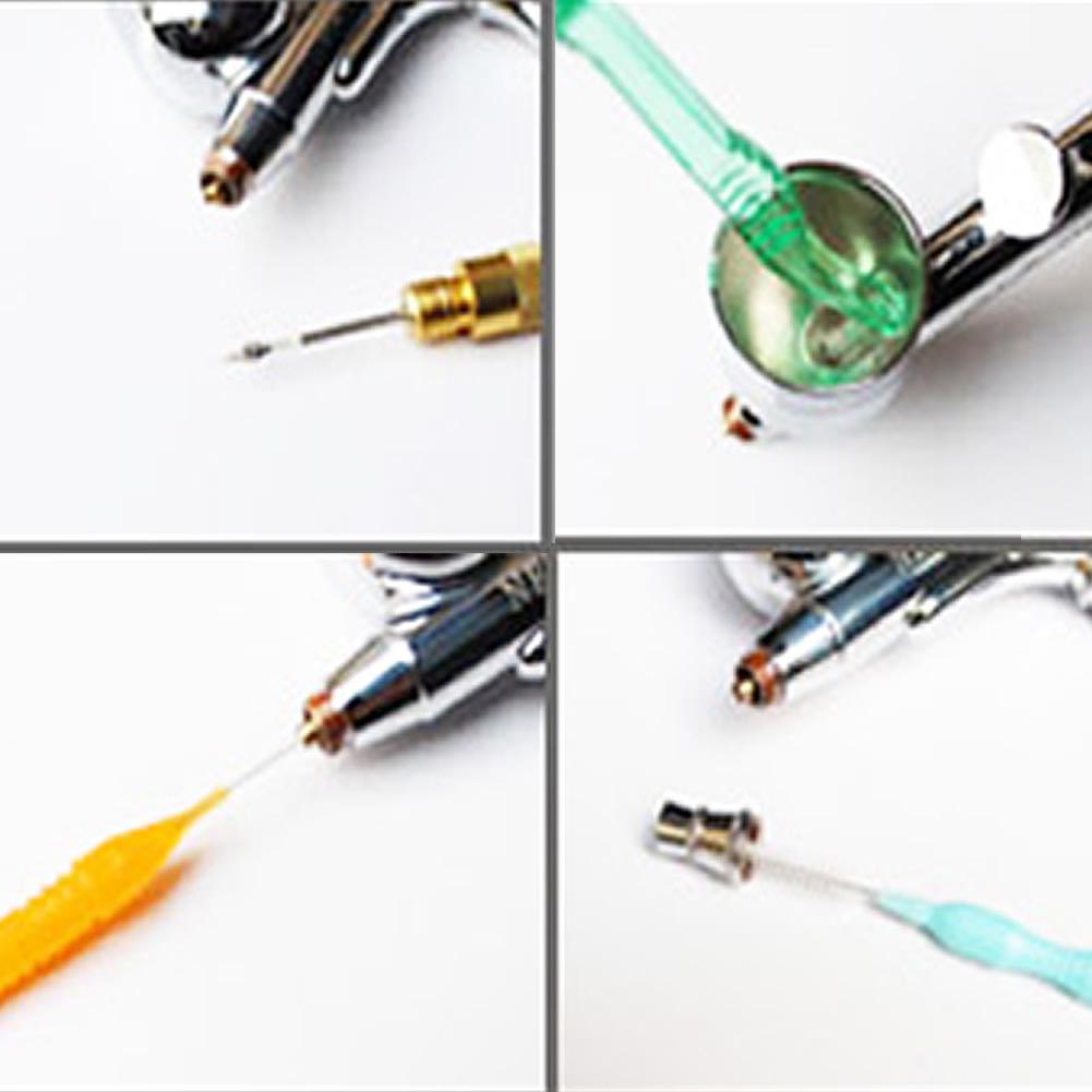4Pcs Cleaning Airbrush Cleaner Nozzle Spray Gun Repair Needle Brush Kit ...