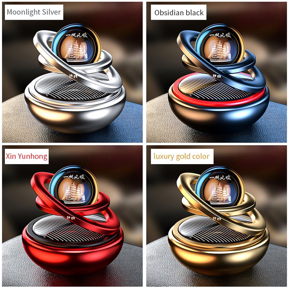 Cheap Car Aromatherapy Air Freshener Solar Rotating Planet Perfume ...
