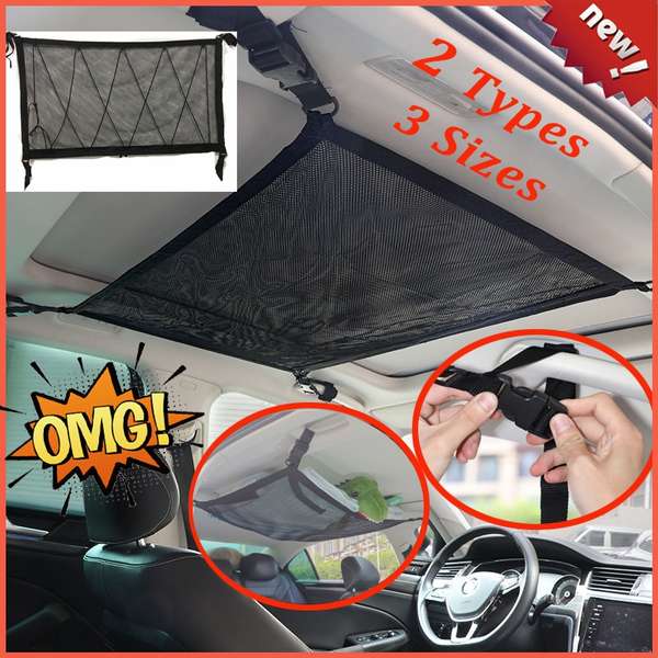 Buy Car Top-loading Net Bag Adjustable Hanging Luggage Storage Car ...