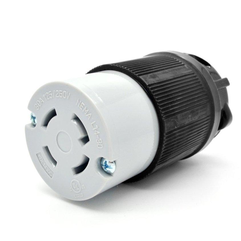 Buy GAER NEMA L14-20C/30C High Power 4-Prong Twist Lock Plug Locking ...