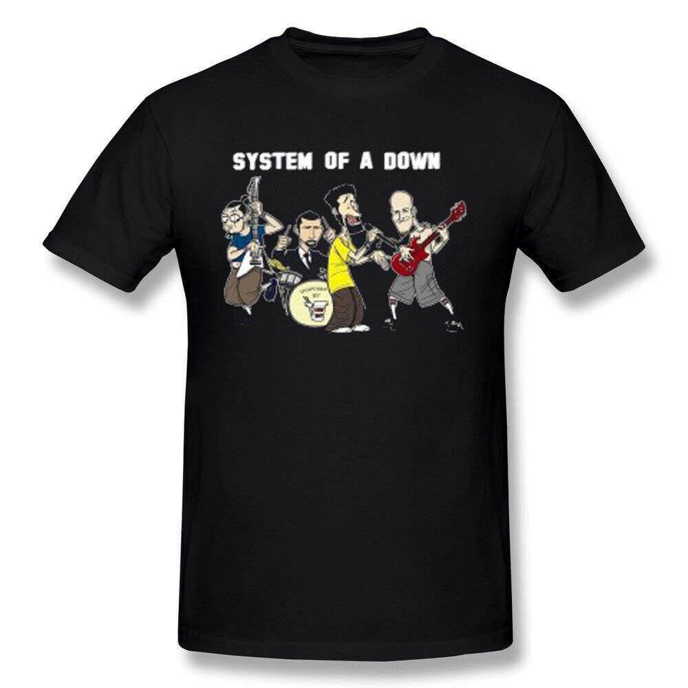 Buy Mens System Of A Down Soad Cartoon Logo T Shirt Men Men 'S Tee ...