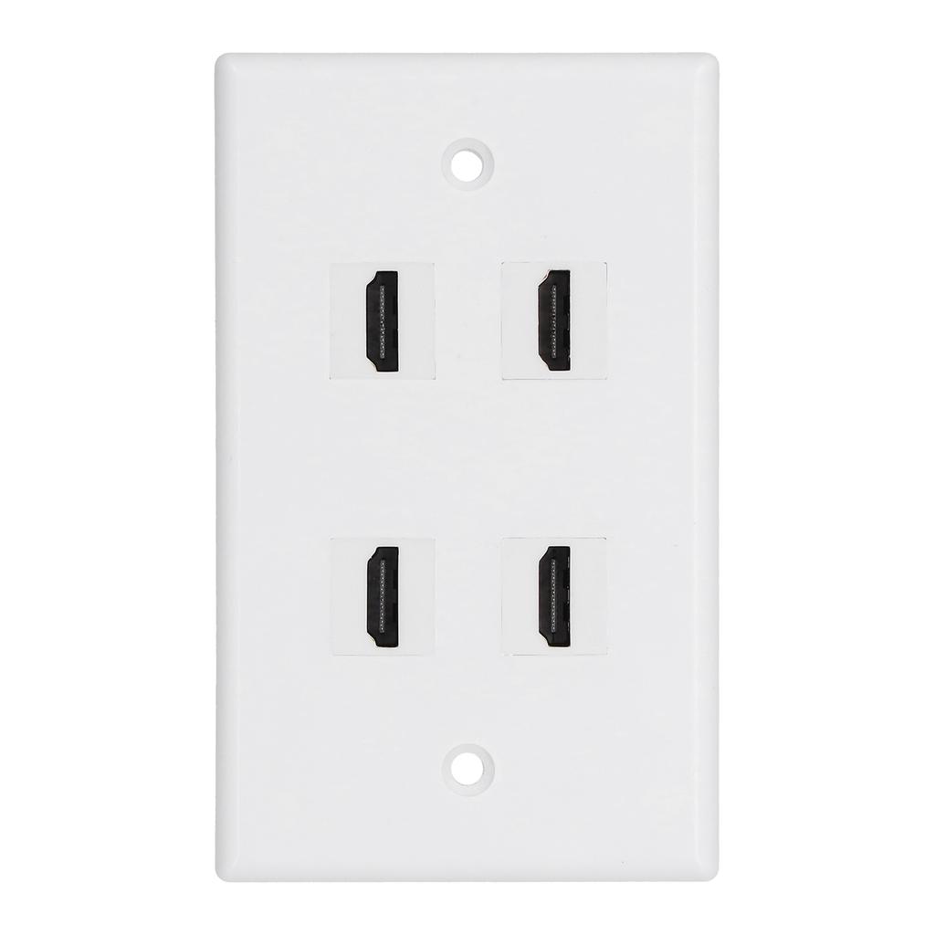 4 HD Multimedia Interface Wall Plate US Standard ABS Outlet Panel for ...