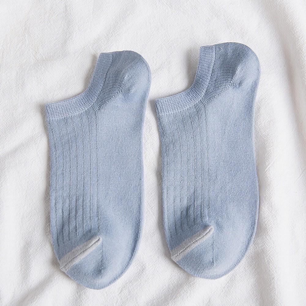 Buy 1 Pair Unisex Stripe Cotton Sock Womens Comfortable Short Socks at ...