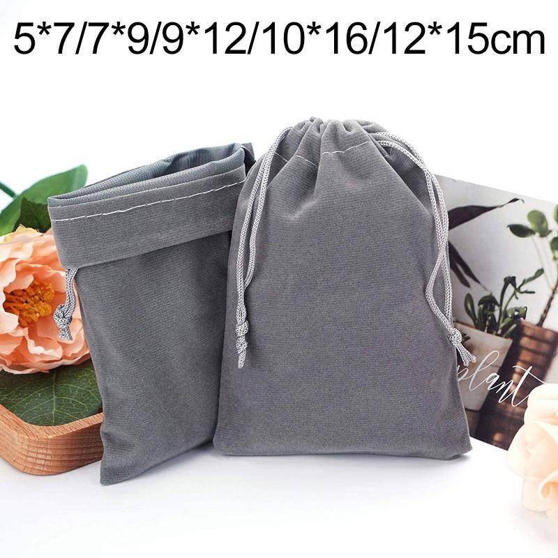 10pcs Pouch Bags Drawstring Flannel Jewellery Candy uygun fiyatlı satın ...