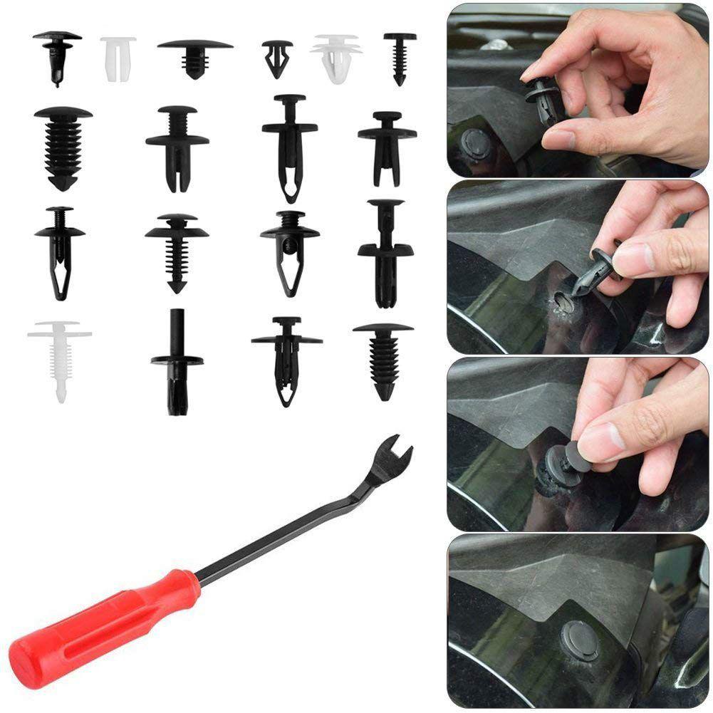 Universal Clips Auto Car Trim Panel Retainers Push Clips Rivet Plastic ...