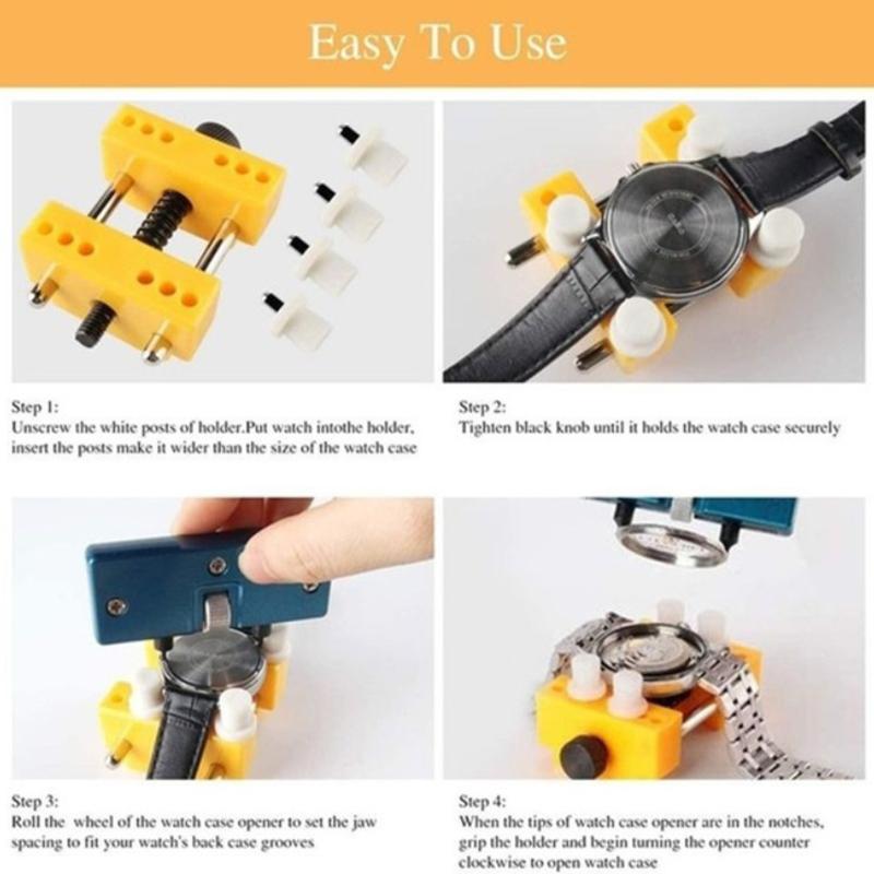 8Pcs/Set Watch Repair Tool Kit For Watch Back Remover Watch Opener ...