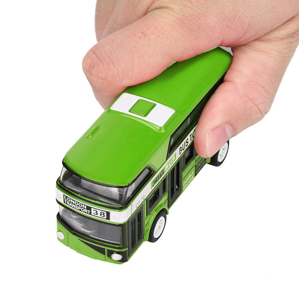 Buy Pull Back Bus Collection Model Double-decker Bus Alloy Die Cast ...