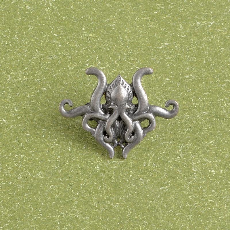 Buy Kthulu-style Octopus Pin Mythological Brooch Octopus Collar Pin ...
