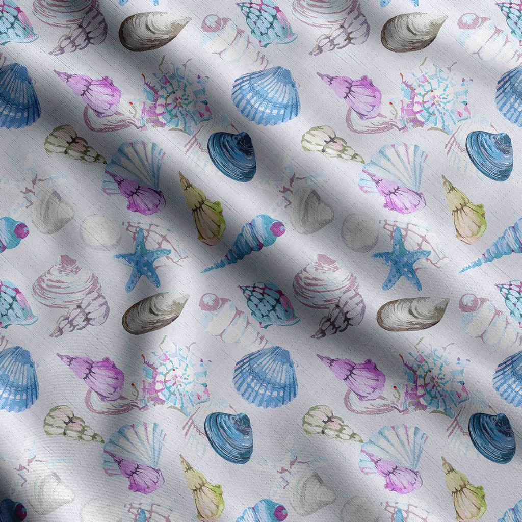 Satın alın Soimoi Sea Shell Print, Cotton Cambric, Quilting Fabric Sold ...