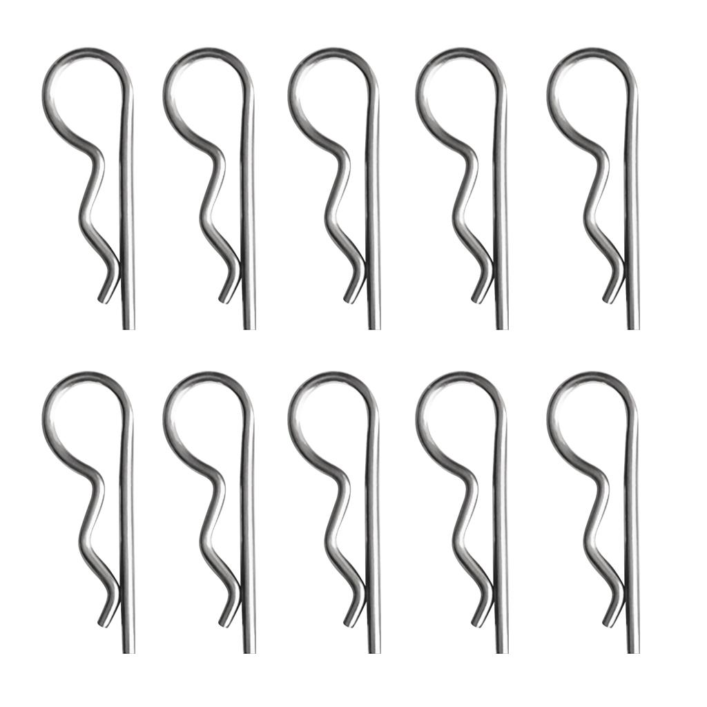 Buy 10 Pieces Marine Stainless Steel R Retaining Clip Spring Cotter Pin ...