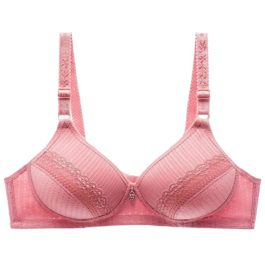 (SU)Women's rimless natural thin cup Lace Floral decorative bra Buy ...