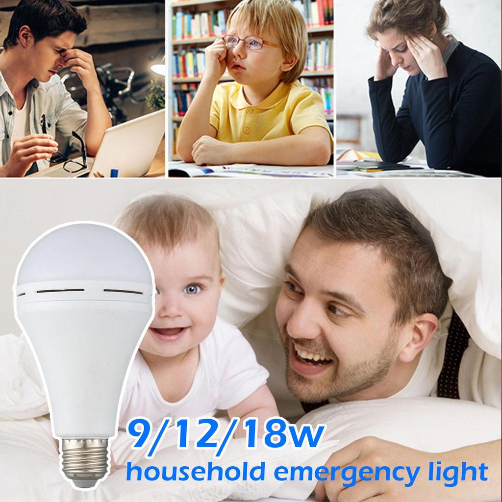 Buy B22 Rechargeable Emergency Light Bulb For Power Outage LED Backup ...