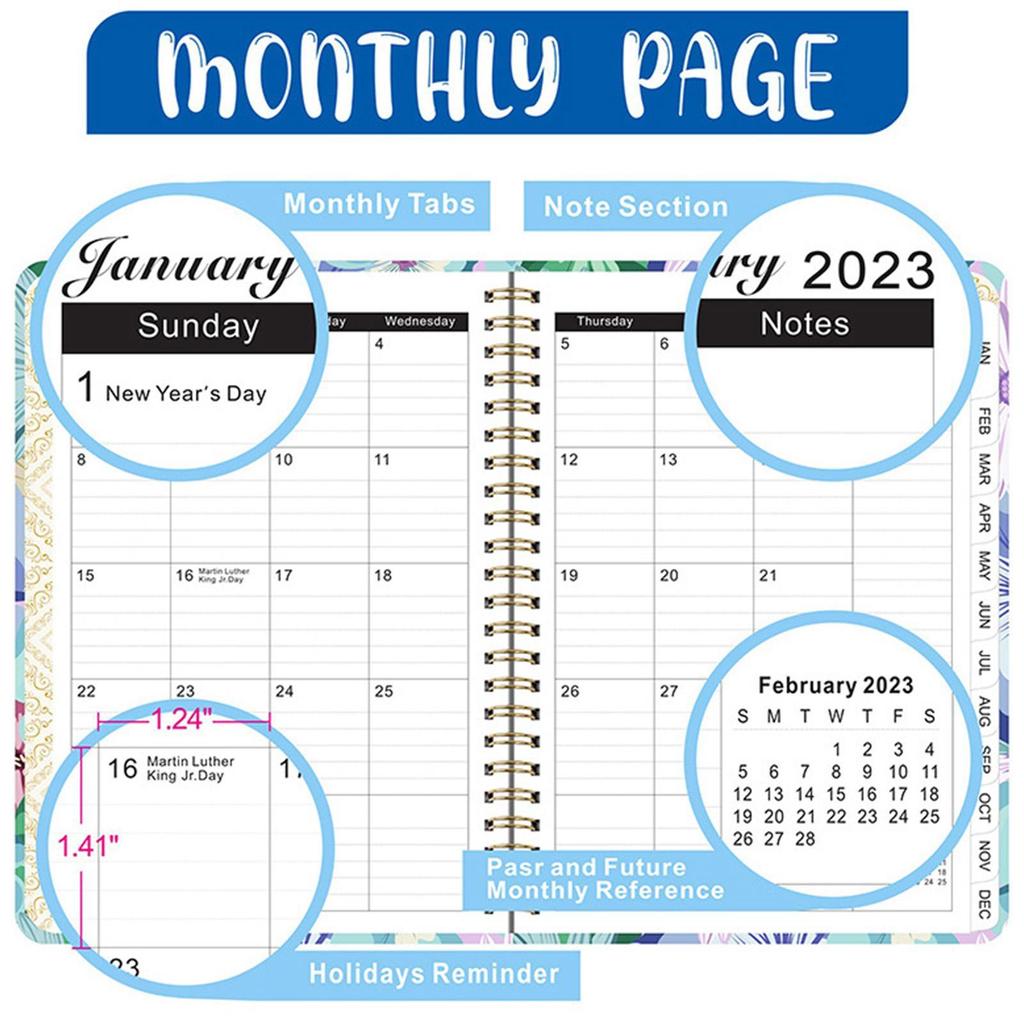 Cheap 2023 Planner Weekly Monthly|Note Taking Schedule Notebooks ...