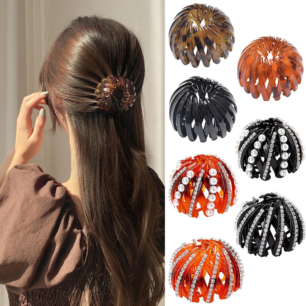 Women Retractable Expanding Geometric Girls Headwear Clips Claw Tail ...