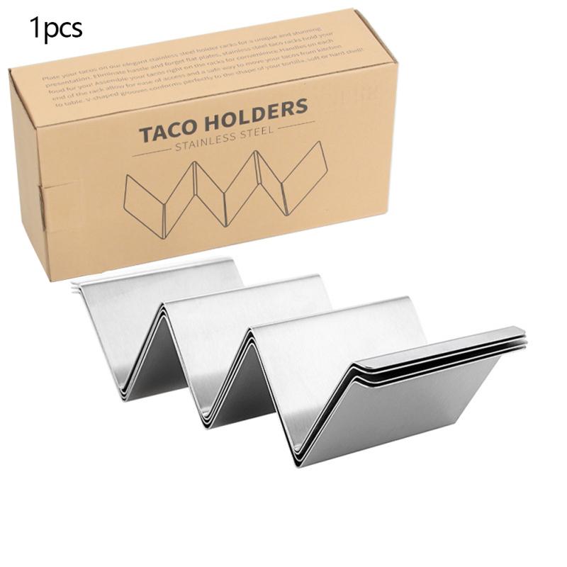 Buy Taco Rack Stainless Steel Taco Holder Stand Kitchen Cooking ...