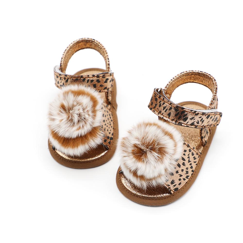 Buy Summer Girl Leopard Printed Soft-soled Baby Shoes at affordable ...