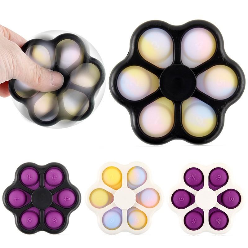 💰Kaufe Kids Fidget Spinners Dimple ADHD AnXiety Toys Stress Relief Spin ...
