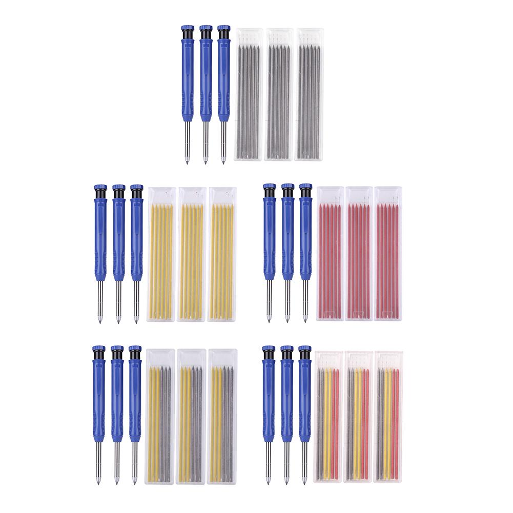 Buy Solid Woodworking Pencil Set with Refill Deep Hole Mechanical ...