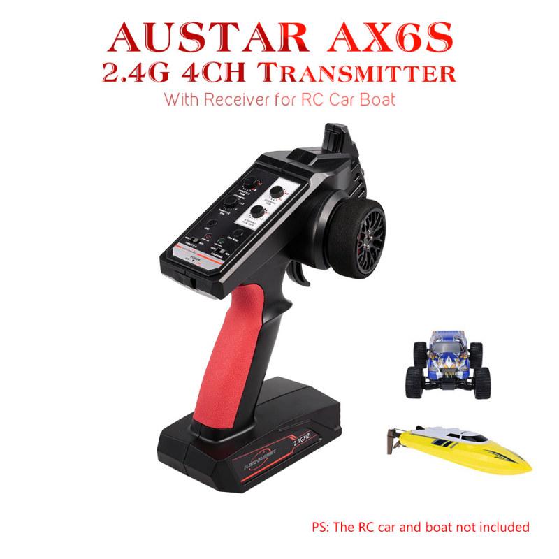 Buy AUSTAR AX6S 2.4G 4CH Transmitter Radio Remote Control with Receiver ...