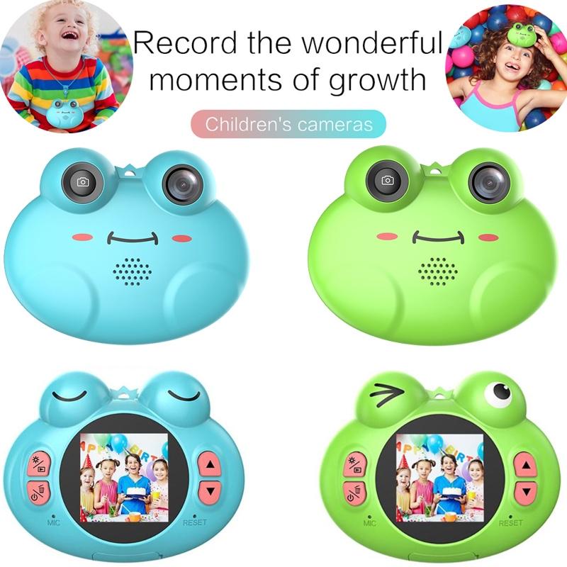 Mini Digital Video Camera for Children Cute Cartoon Frog Toy Camera for ...
