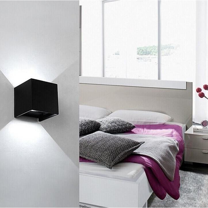 Buy Dimmable Cube LED Wall Lamp Waterproof Surface Mounted Square LED ...