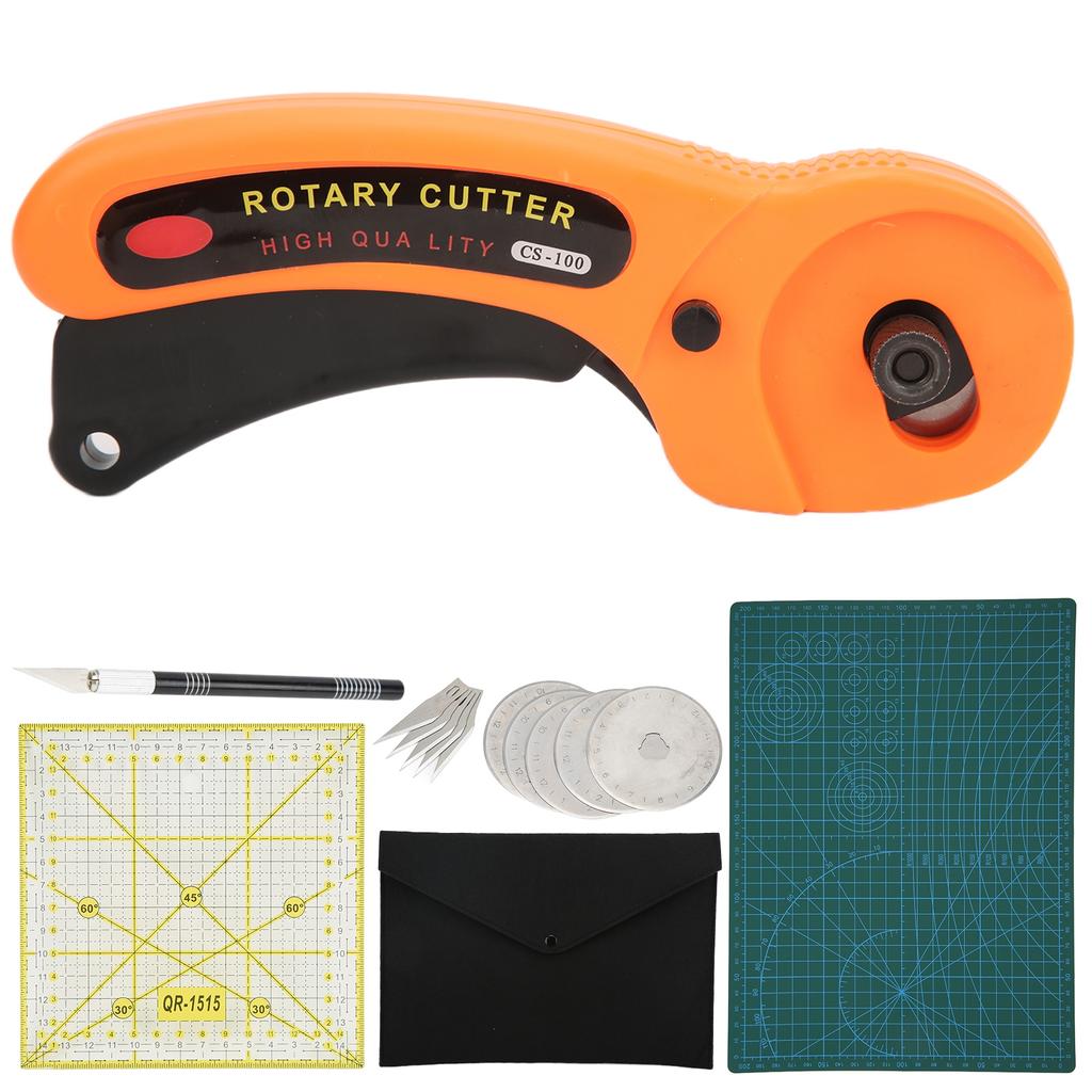 Buy 15Pcs Fabric Cutter Set Cloth Cutting Hob Kit with Mat Replacement ...