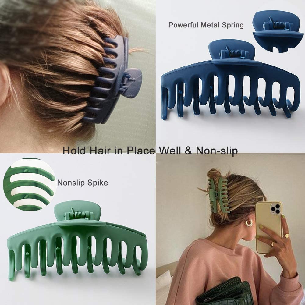 Buy Large Hair Claw Clip for Women - Hair Clips Strong Hold Hair Catch ...