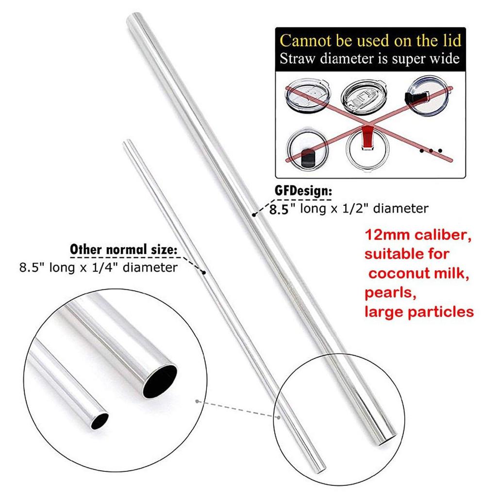 Buy Alpexe 50pcs / Lot Reusable Metal Straw Wholesale Stainless Steel ...