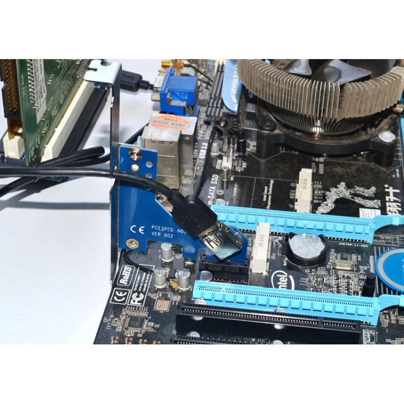 Buy PCI-Express PCI-e to PCI Adapter Card PCIe to Dual Pci Slot Expansion Card USB 3.0 Add on ...