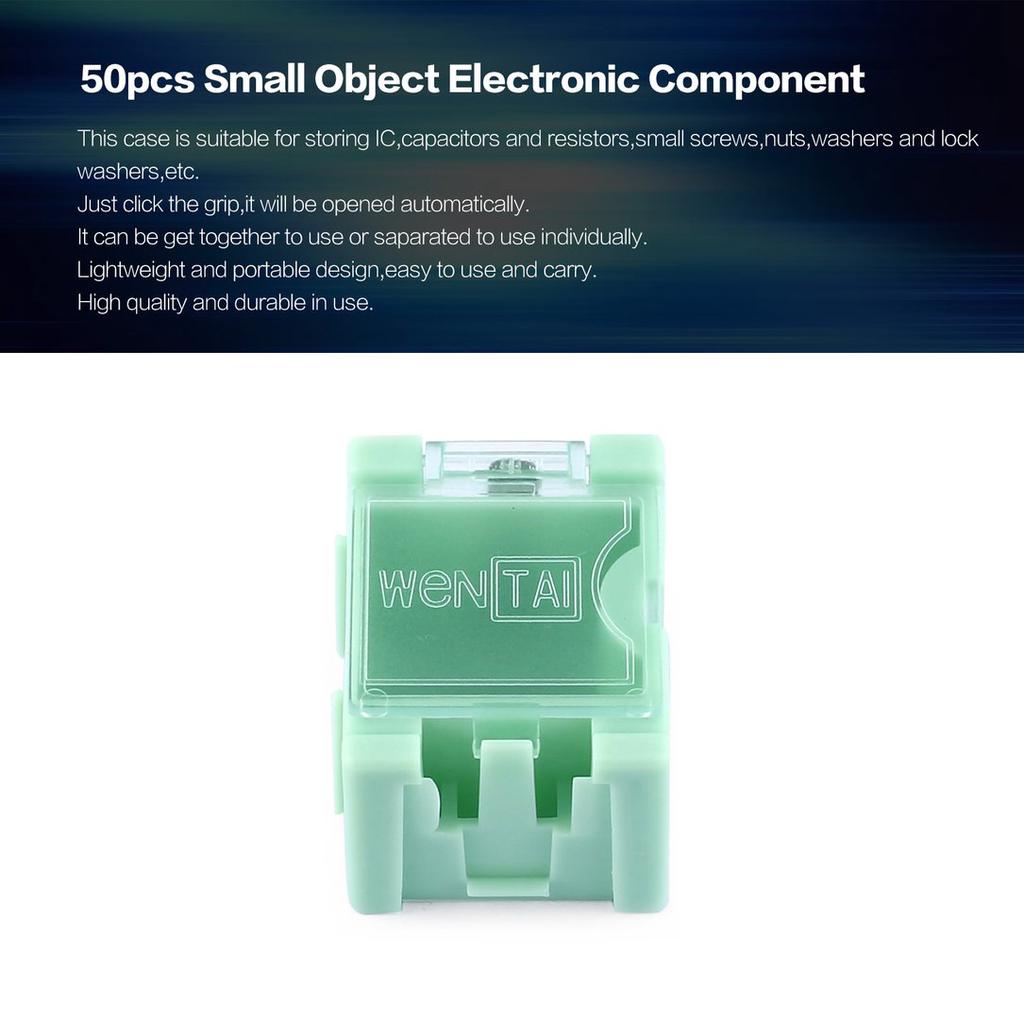 Buy VGP 50pcs Small Object Electronic Component Storage Box Laboratory ...