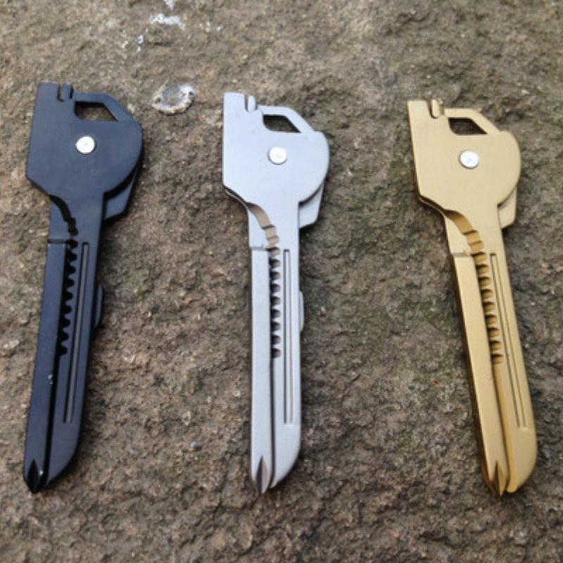 Multifunctional Key Tool 6 in 1 Pocket Keychain Tool Multitool for Auto ...