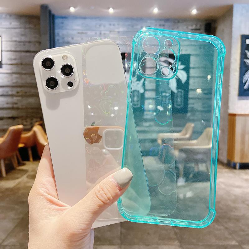 Satın alın 2in1 Flower Paper Transparent Laser Glitter Bling Soft ...