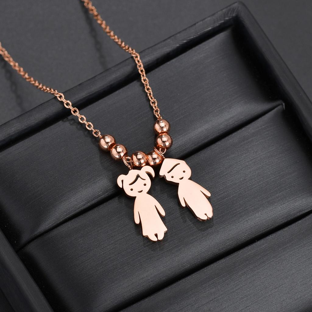 💰Kjøp New Custom Name Boy Girl Pendant Necklace Stainless Steel ...