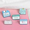 Buy 5 Styles Dialogue Funny Brooches Humor Personalized Bag Clothes ...