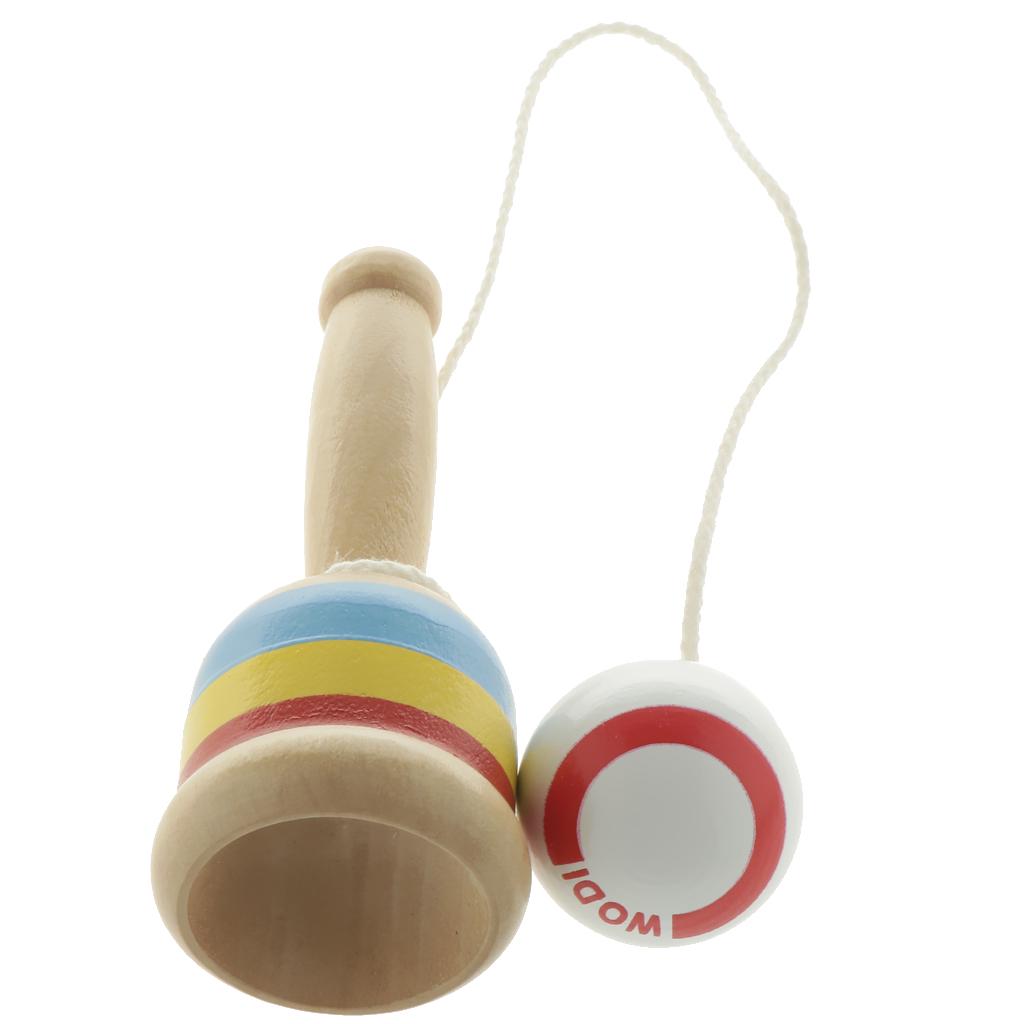 Buy Wooden Kendama Ball and Cup Skill Game Traditional Japanese Toy ...