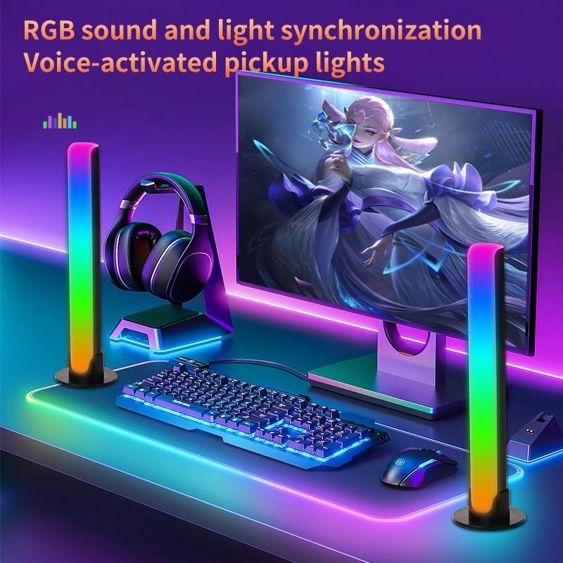 Buy RGB Voice-Activated Synchronous Rhythm Light Net Red Dazzling Music ...