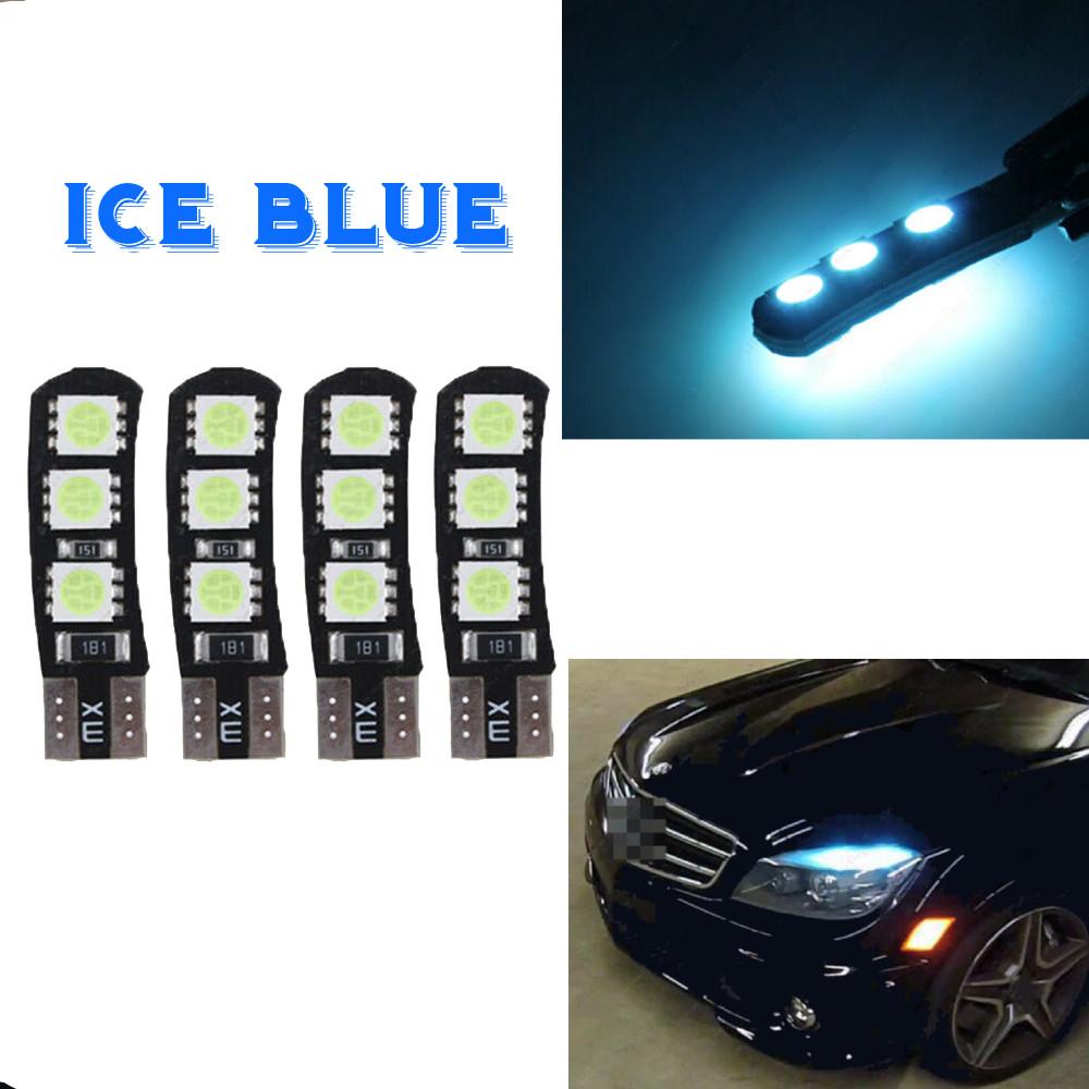 Buy 4x For Mercedes For Benz W204 C300 C350 Ice Blue DC12V 8000K T10 ...