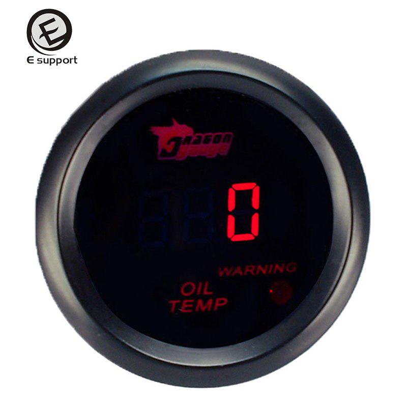 Buy 52mm LED Display Digital Oil Temp Gauge Car Styling Temperature ...