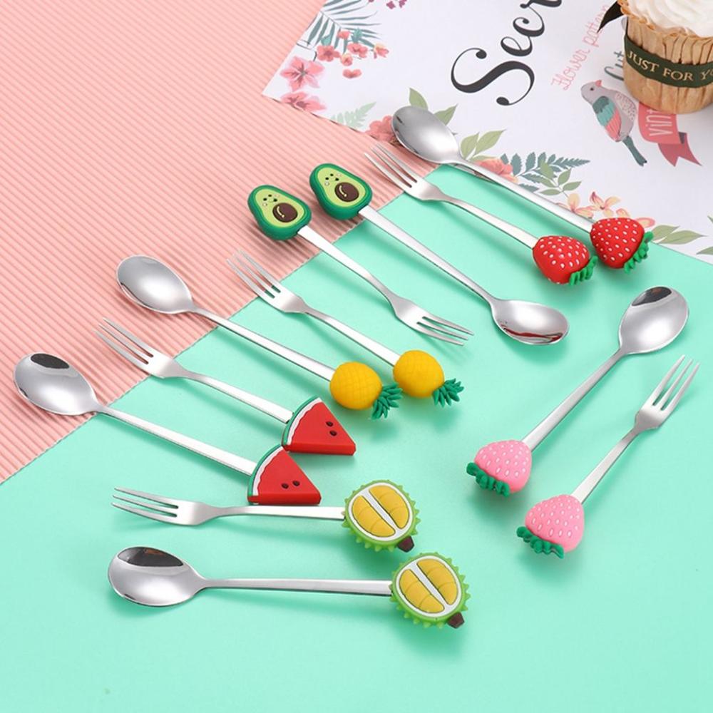 Flatware Dessert Spoon Fruit Shape Tableware Kitchen Supplies Fruit ...