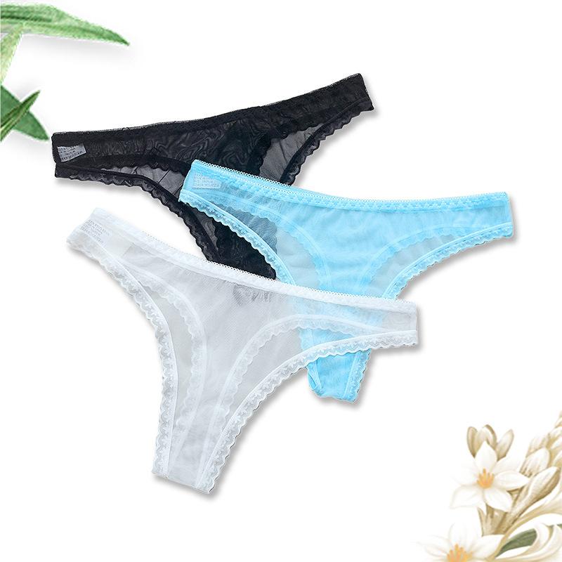 Cheap Sexy thong pants for women with fully transparent bottom ...
