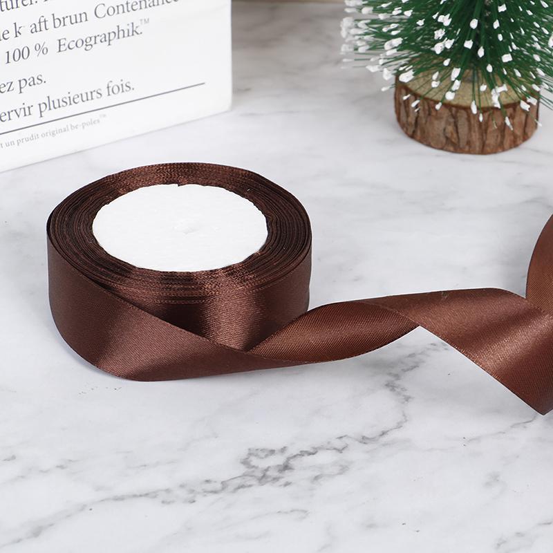 Buy 22M/Roll 2.5Cm Silk Satin Ribbons For Crafts Gift Wrap Party ...