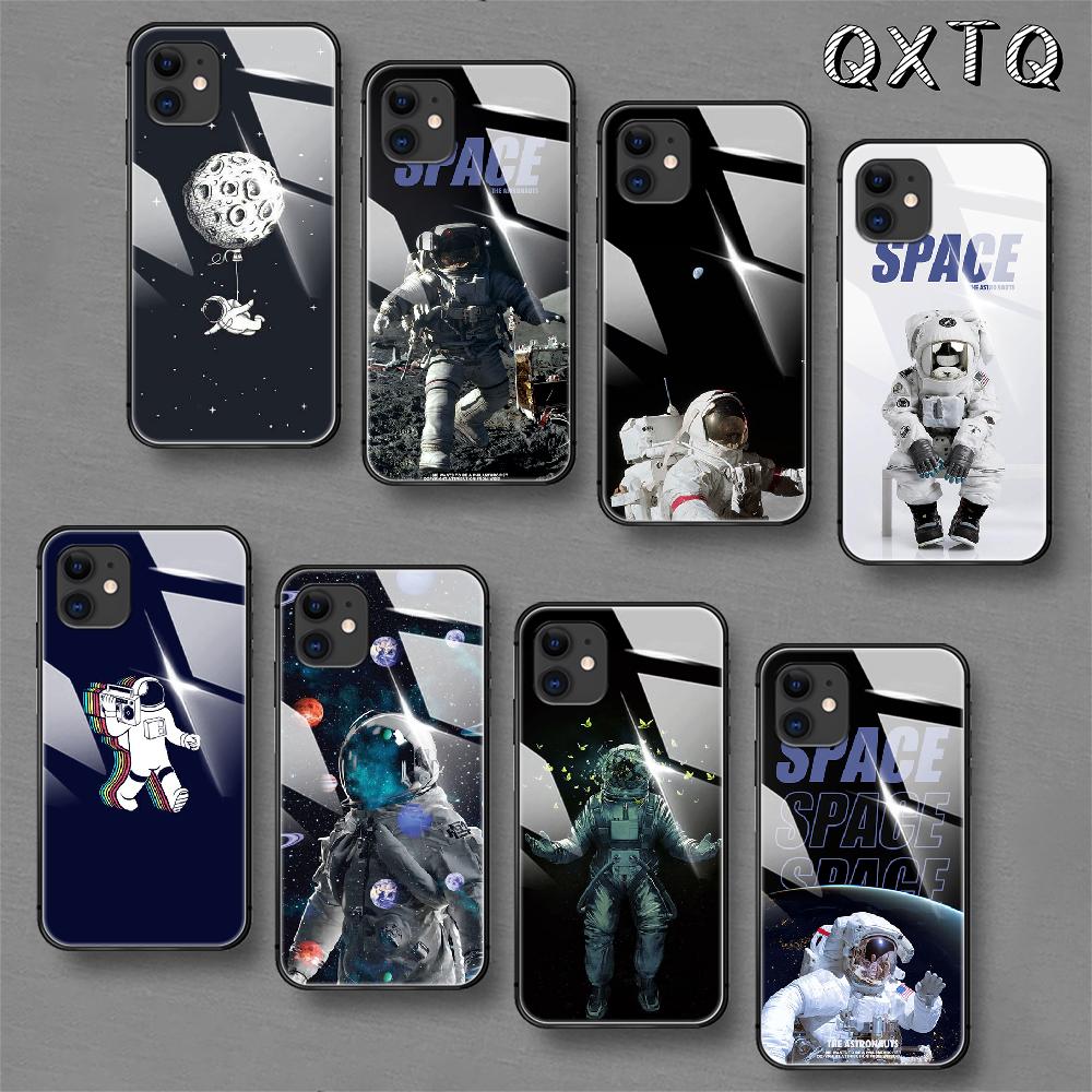 Buy Astronaut Space Interstellar Travel Tempered Glass Phone Case For ...