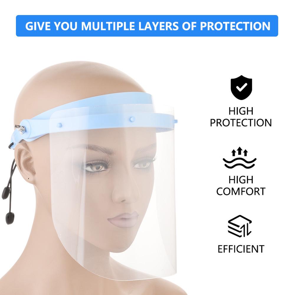 Transparent PVC Safety Faces Shields Screen Spare Visors For Head Mask ...