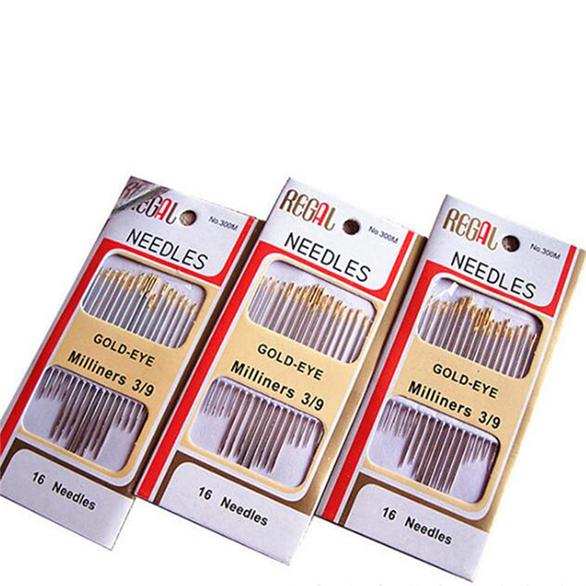 Buy Practical Diy Sewing Box Needles Gold Head Needle Craft And Sewing ...