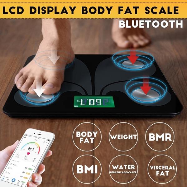 Buy Smart Bluetooth Body Fat Scales Digital Weight Electronic Wireless ...
