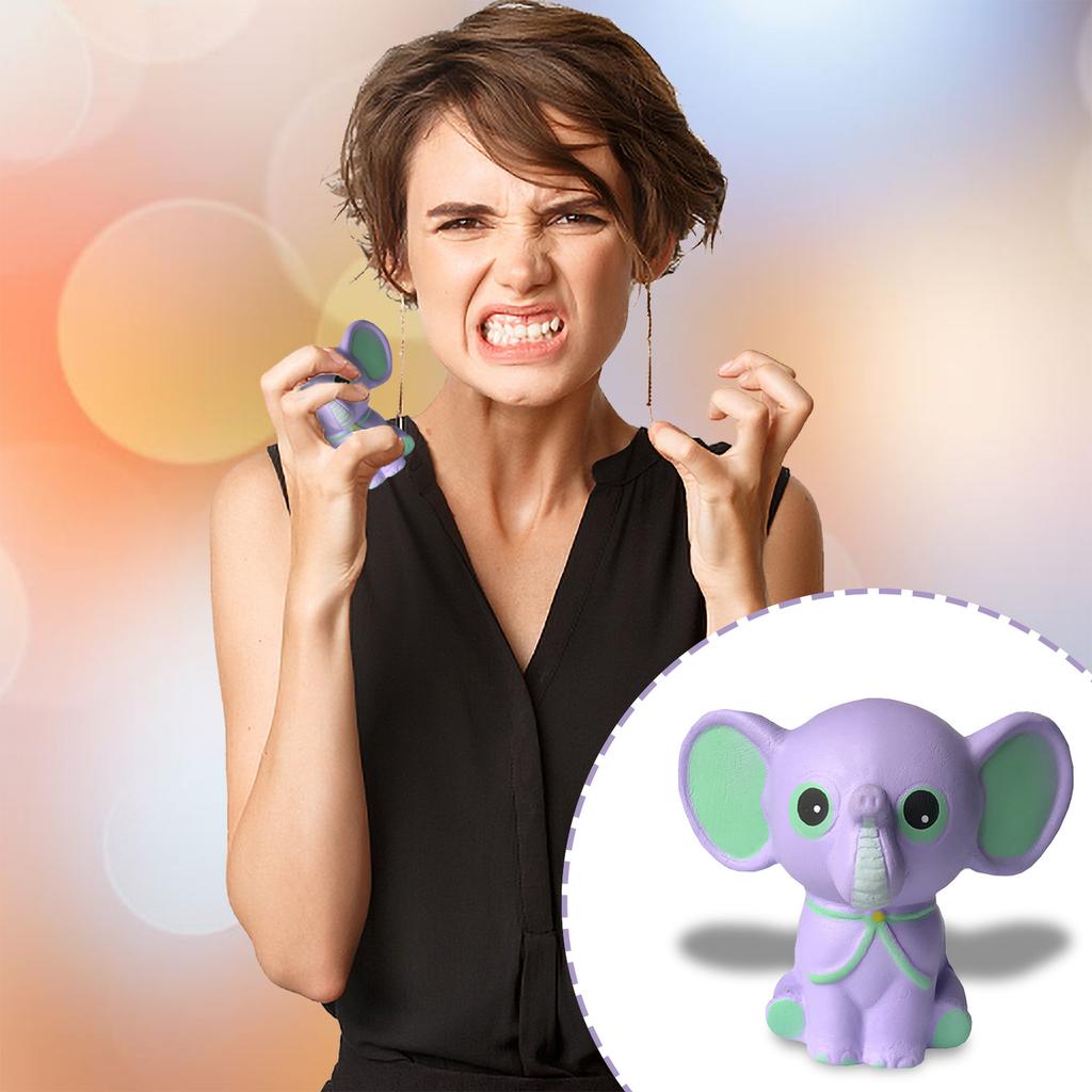 Sawei Slow Reboun d Dute Cartoon Animal Elephant Pinches Decompression ...