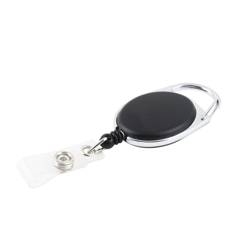 Retractable Keychain Reel Pull Key ID Card Badge Tag Clip Holder ...